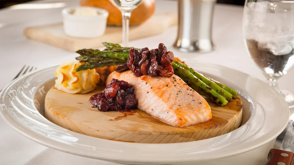 Salmon With Cherry Balsamic Reduction